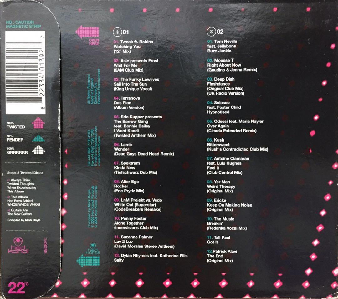 Hed Kandi Twisted Disco, Hobbies & Toys, Music & Media, CDs & DVDs on Carousell