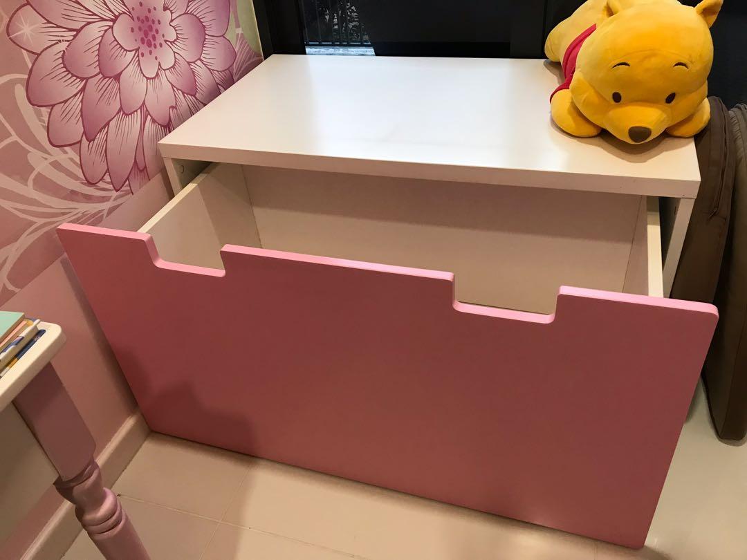 Ikea Smastad Bench Storage (excellent condition), Furniture & Home ...