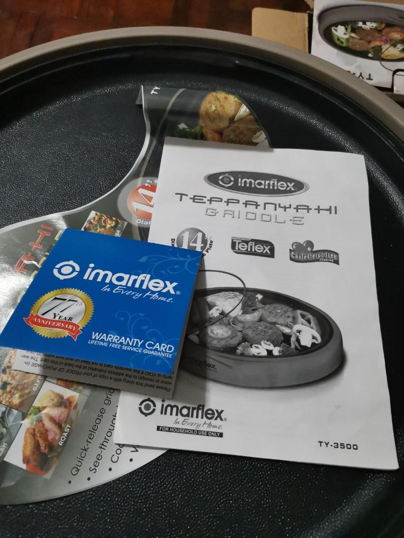 Imarflex TY3500 Teppanyaki Griddle 14", TV & Home Appliances, Kitchen ...