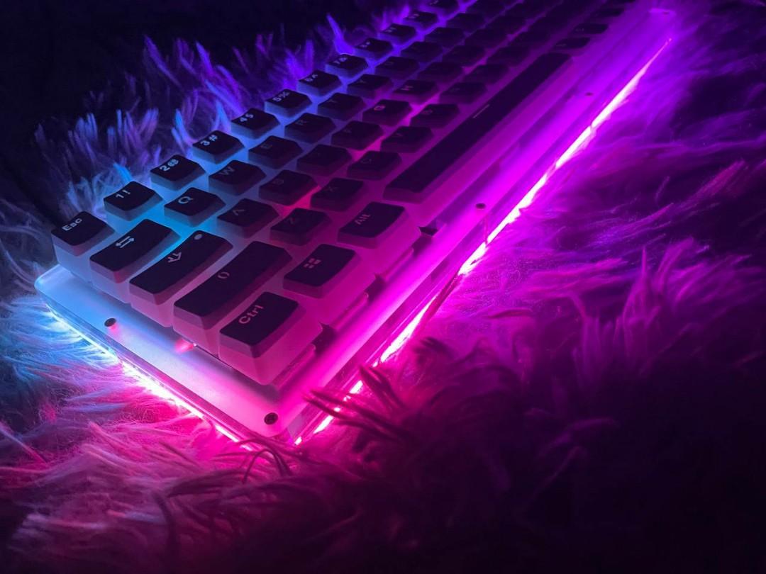 [Keyboard] 60% Custom Frosted Acrylic Mechanical Keyboard comes with ...
