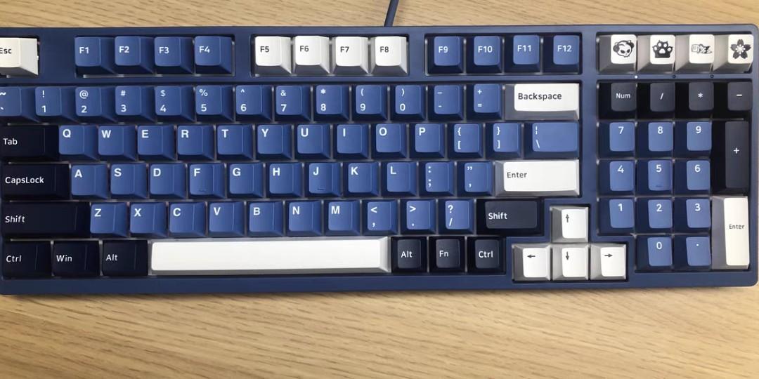[Keyboard ] Akko 3098 Ocean Star Blue Theme Custom Mechanical Keyboard ...