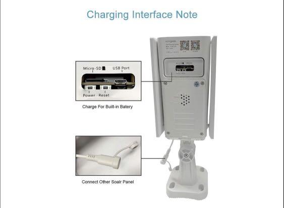 Koogeek Outdoor Solar Wifi Security Camera 1080P HD Night Vision TF ...