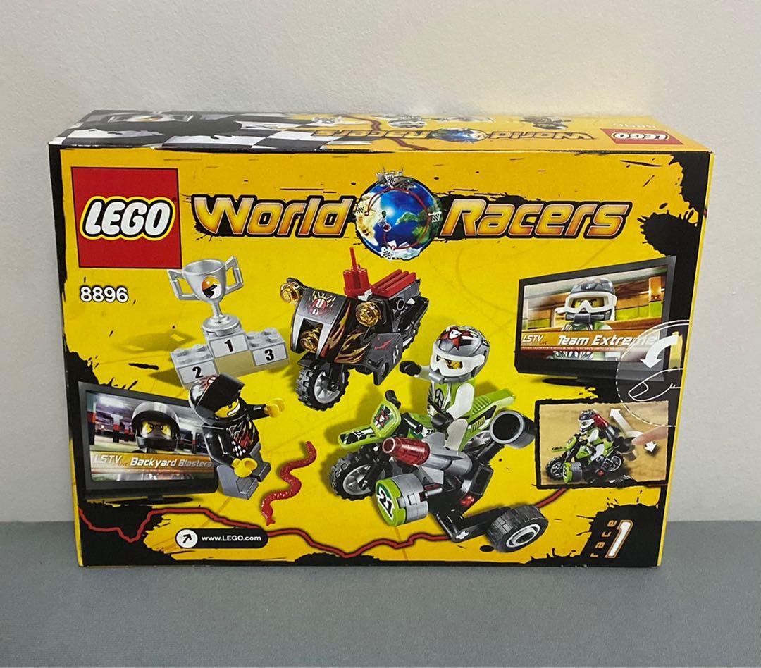 Lego 8896 World Racers Scrambler and Race Bike Minifigures Motorbike ...