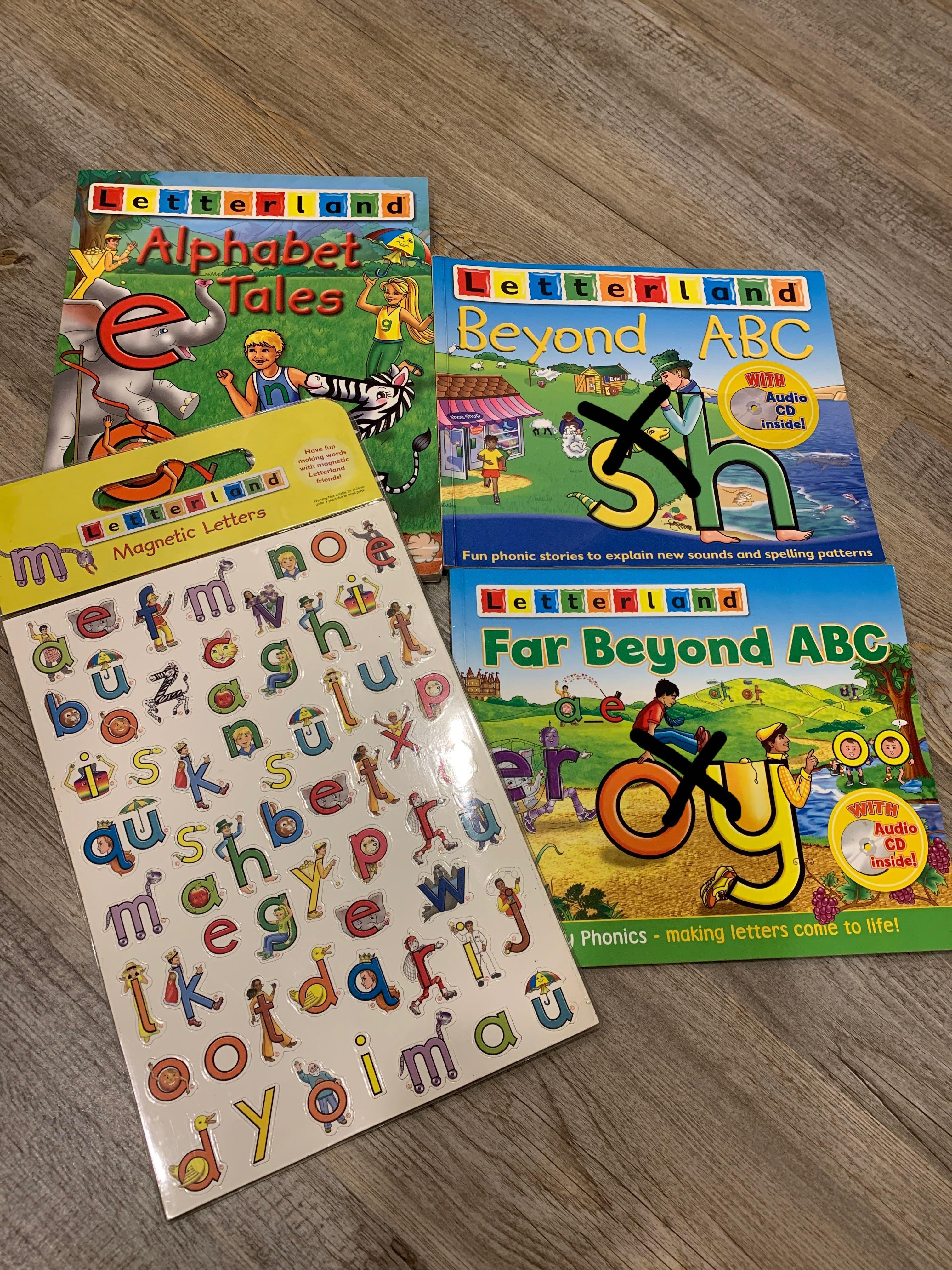 Letterland Alphabets Tales and magnetic letters, Hobbies & Toys, Books ...