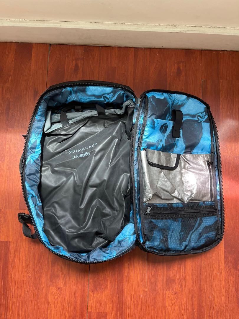Limited Edition Pacsafe x QuickSilver 40L Bag, Men's Fashion, Bags ...