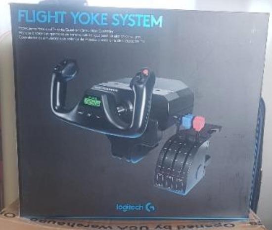 Logitech Flight Yoke System and Throttle Quadrant, Video Gaming, Video ...