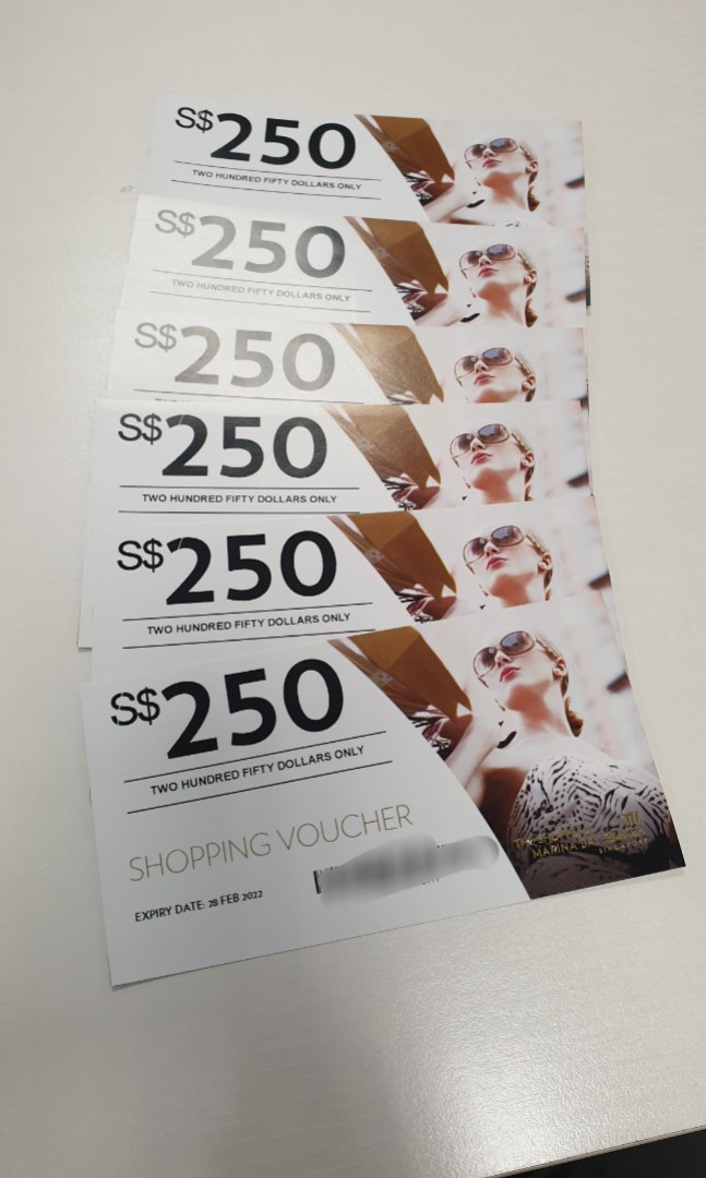MBS Shopping Voucher, Tickets & Vouchers, Vouchers on Carousell