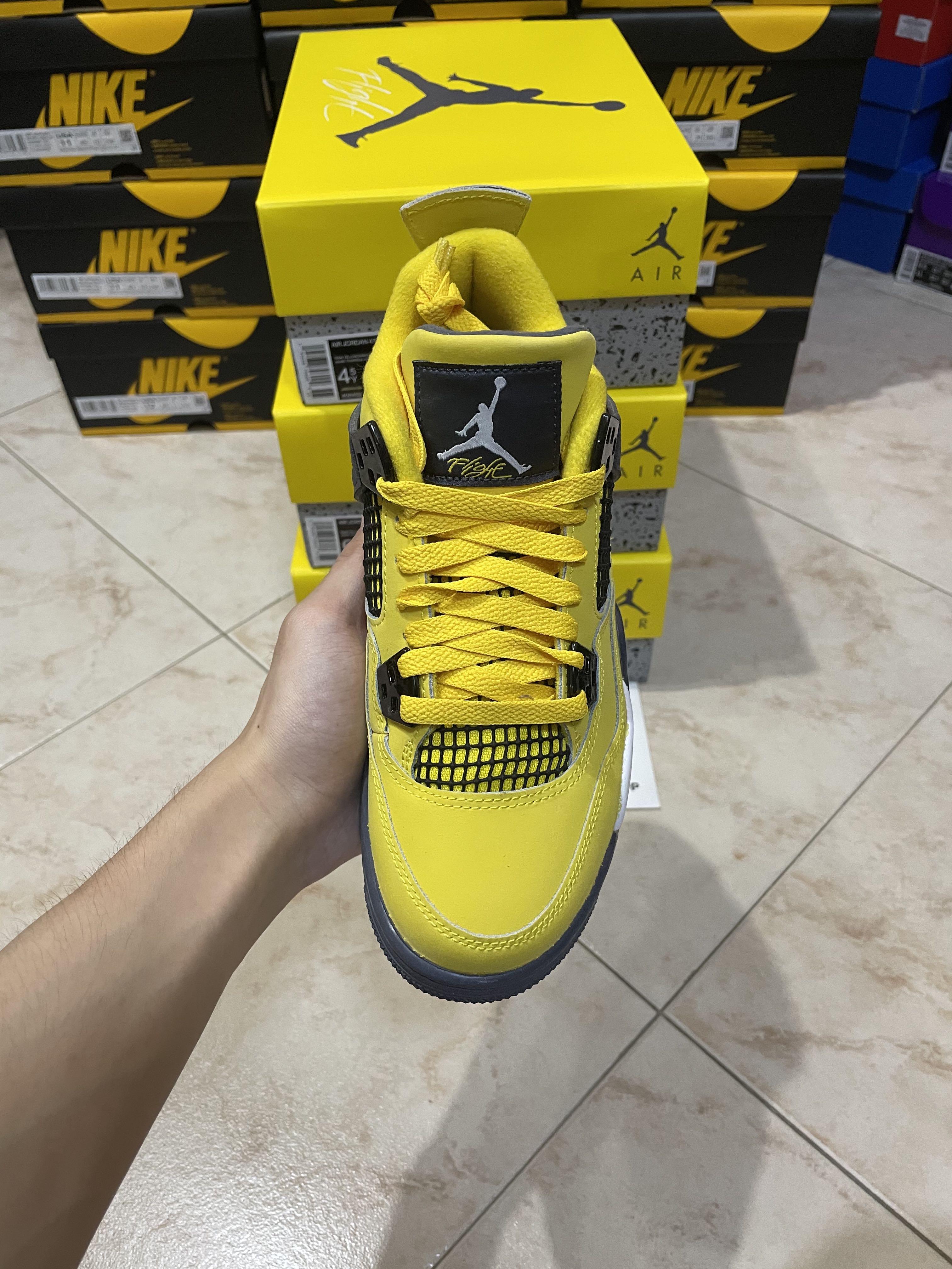 Nike Air Jordan 4 Lightning Men's/GS, Men's Fashion, Footwear, Sneakers ...