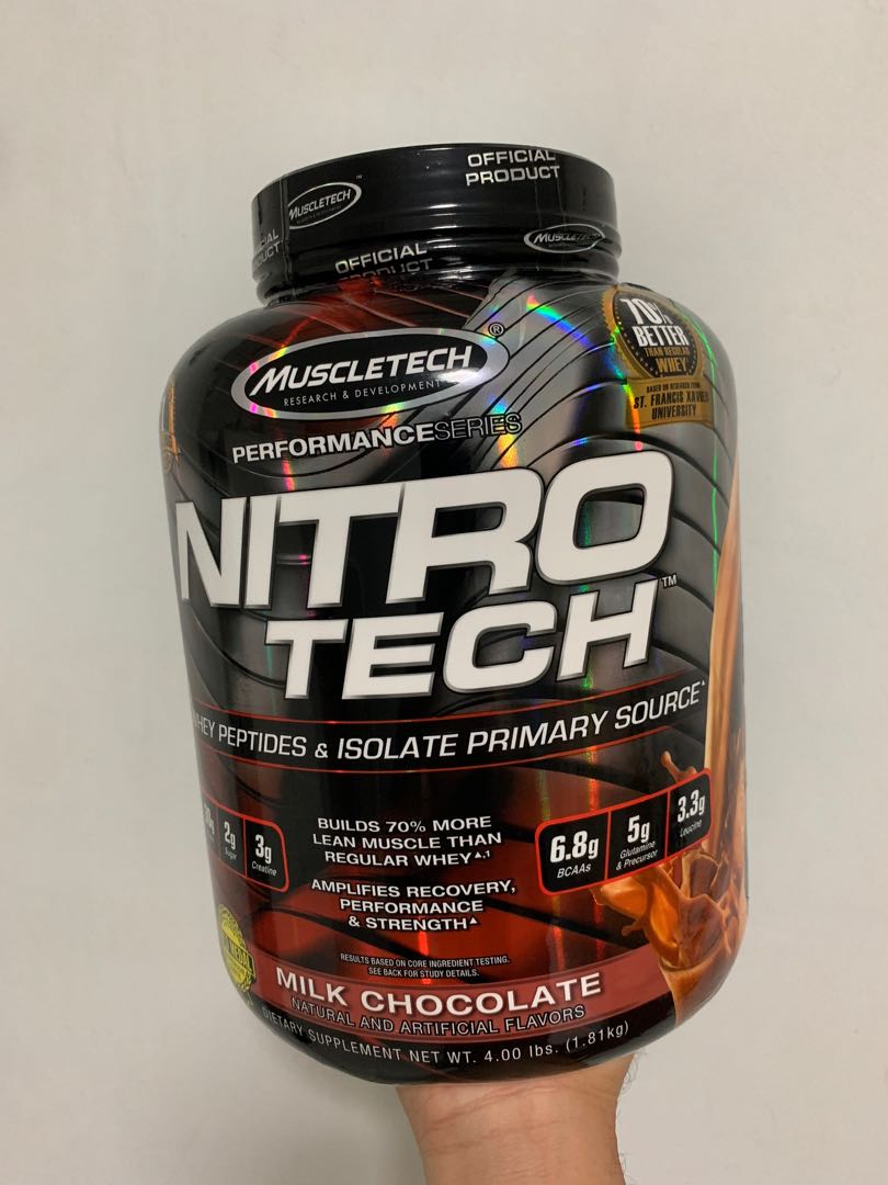 Nitro Tech Protein, Health & Nutrition, Health Supplements, Sports ...