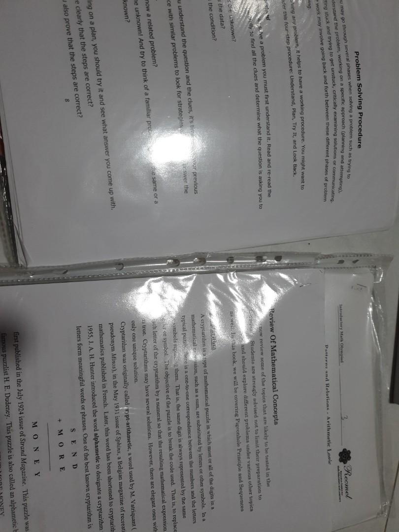 P4-P5-P6 Math Olympiad Materials/Mathlympics,NMOS,AMO,SASMO, Hobbies ...