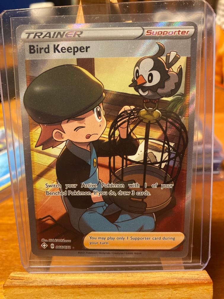Pokemon Bird Keeper Trainer Card, Hobbies & Toys, Toys & Games on Carousell