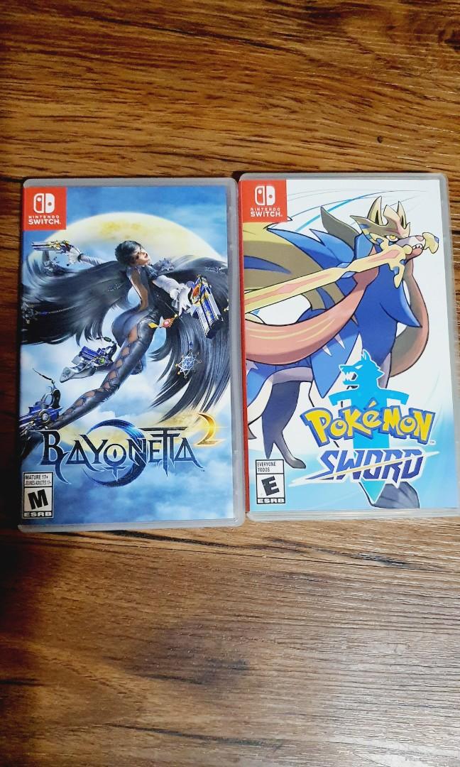 Pokemon sword and bayonetta 2 switch games, Video Gaming, Video Games ...