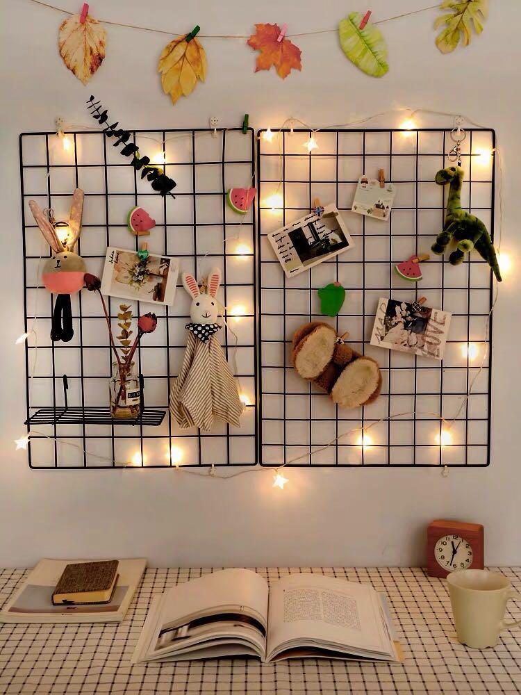 (Ready Stock) Wall diy rack net shelf cabinet Organizer, Furniture ...