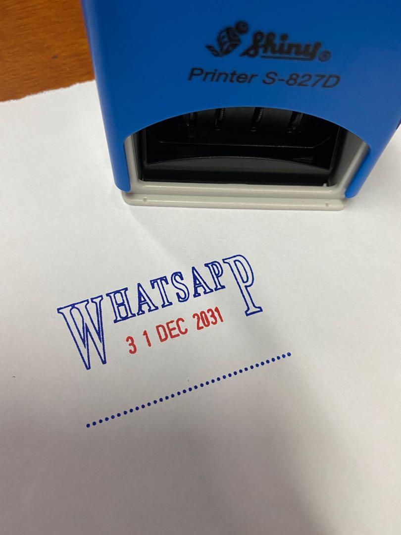 Customise Company Stamps with Date (Changeable) | Self-Inking Dater ...