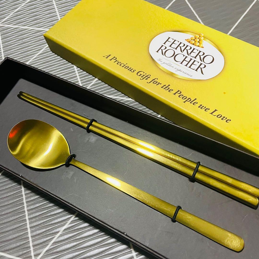 Stainless Steel Ferrero Rocher Limited Edition Cutlery Set, Furniture ...