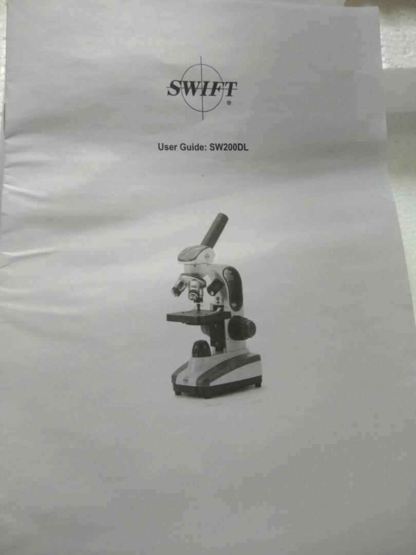 Swift COMPOUND MONOCULAR MICROSCOPE SW200DL WITH 40X-1000x ...