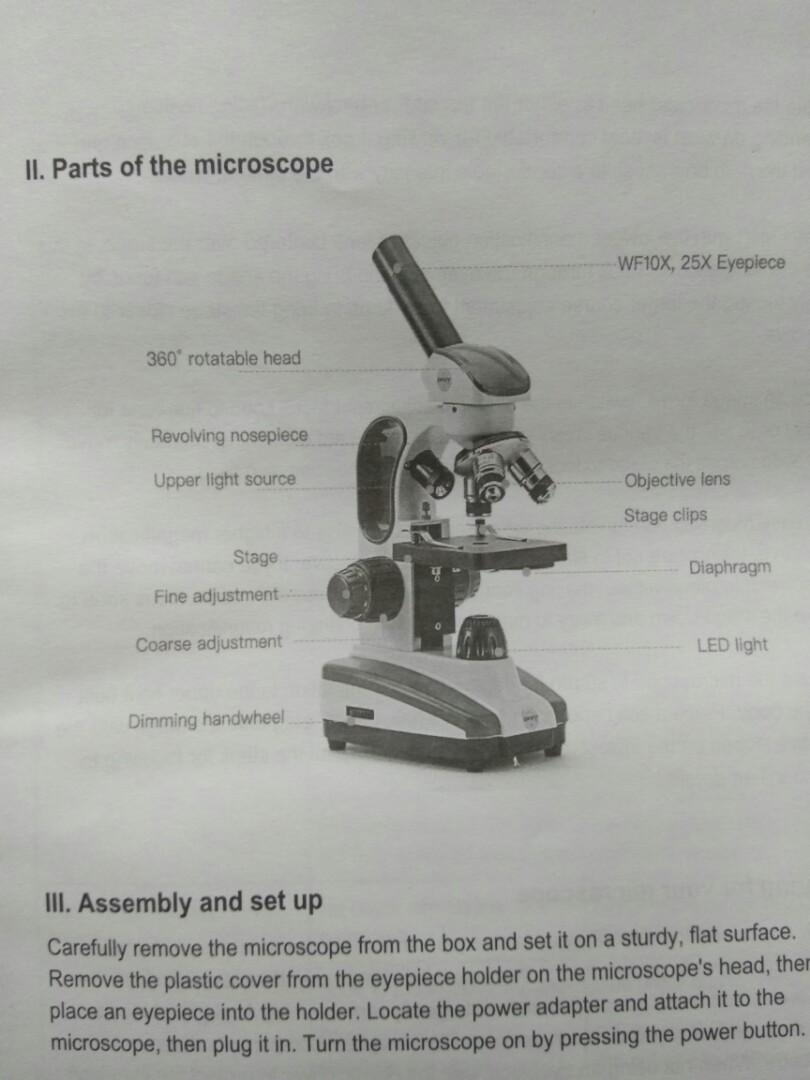 Swift COMPOUND MONOCULAR MICROSCOPE SW200DL WITH 40X-1000x ...