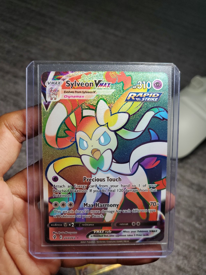 Sylveon Vmax Rainbow Rare Pokemon Card, Hobbies & Toys, Toys & Games on ...