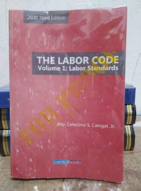 The Labor Code Vol. 1 - Labor Standards 2020, Hobbies & Toys, Books ...