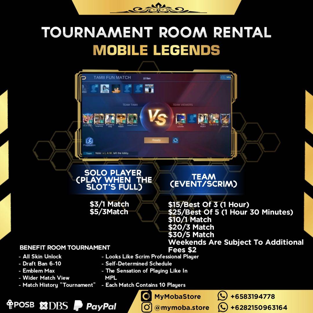 Tournament Room Mobile Legends, Video Gaming, Gaming Accessories, In ...