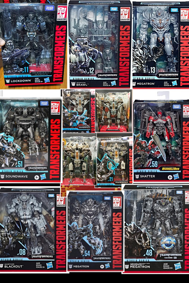 Transformers Decepticon Studio Series SS 06 Starscream, SS 08 Blackout ...