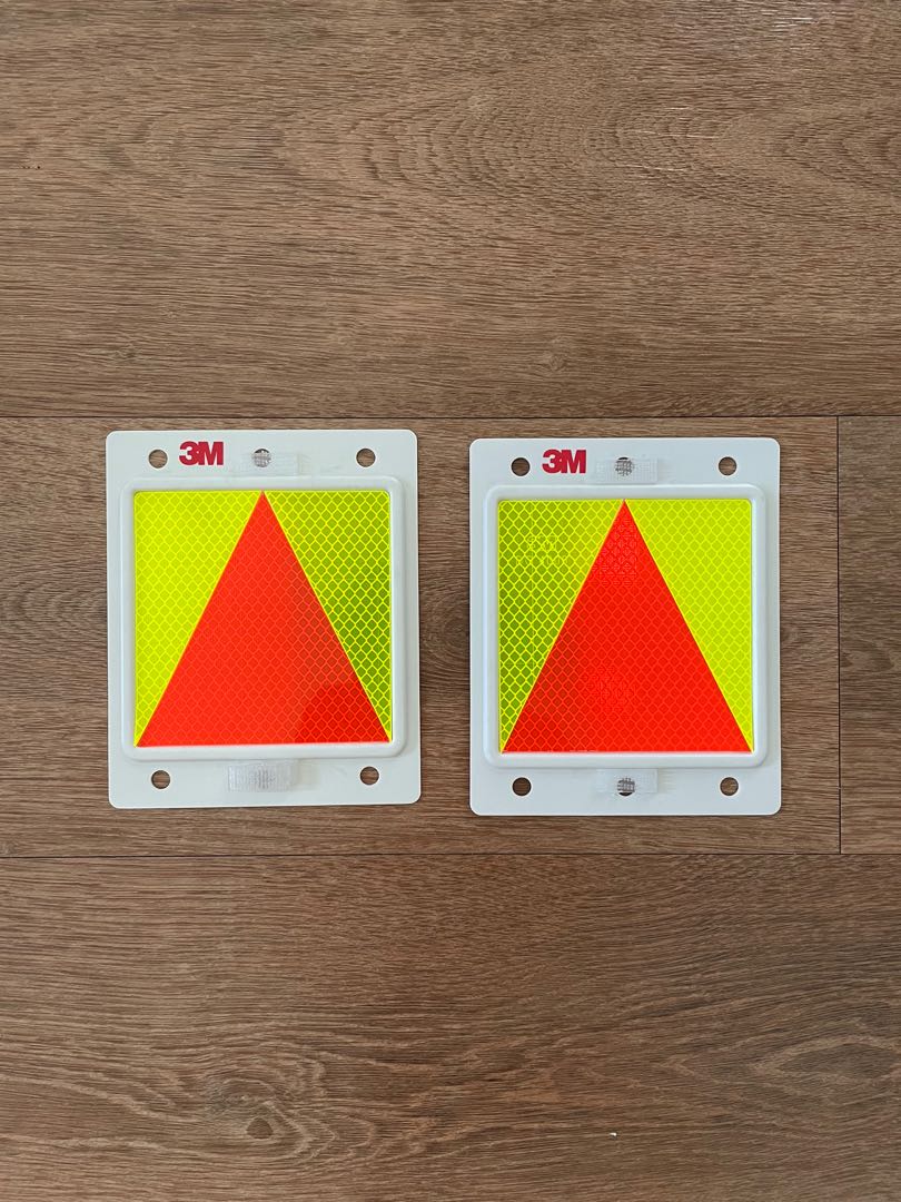 3M Probation Triangle Car Plate, Car Accessories, Accessories on Carousell