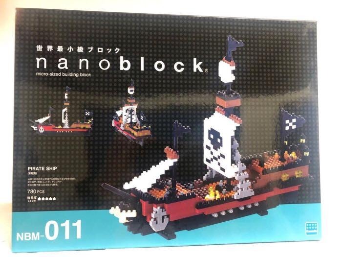 (現時點交收) 全新 Nanoblock Nano block NBM-011 Pirate Ship 海盜船 海賊船 玩具 世界最少級 積木, 興趣及遊戲, 旅行, 旅遊 - 旅行必需品及 ...