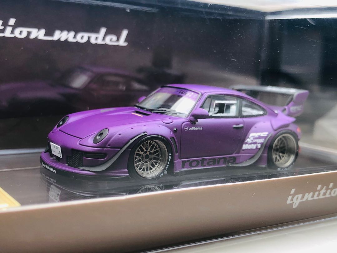 全新 最後一架 Ignition Model 1/64 Resin RWB 993 磨砂紫色, 興趣及遊戲, 玩具 & 遊戲類 - Carousell