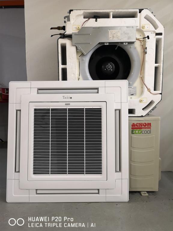 Acson 2.5HP Used R410A Cassette Type Aircond / Non-inverter type ...