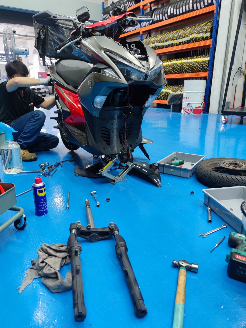 Aerox Steering Cone, Motorcycles, Motorcycle Accessories on Carousell