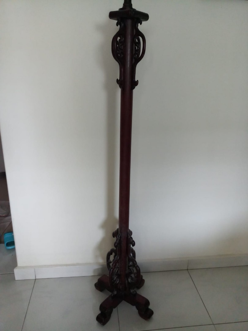 Antique lampstand, Furniture & Home Living, Home Decor, Other Home ...