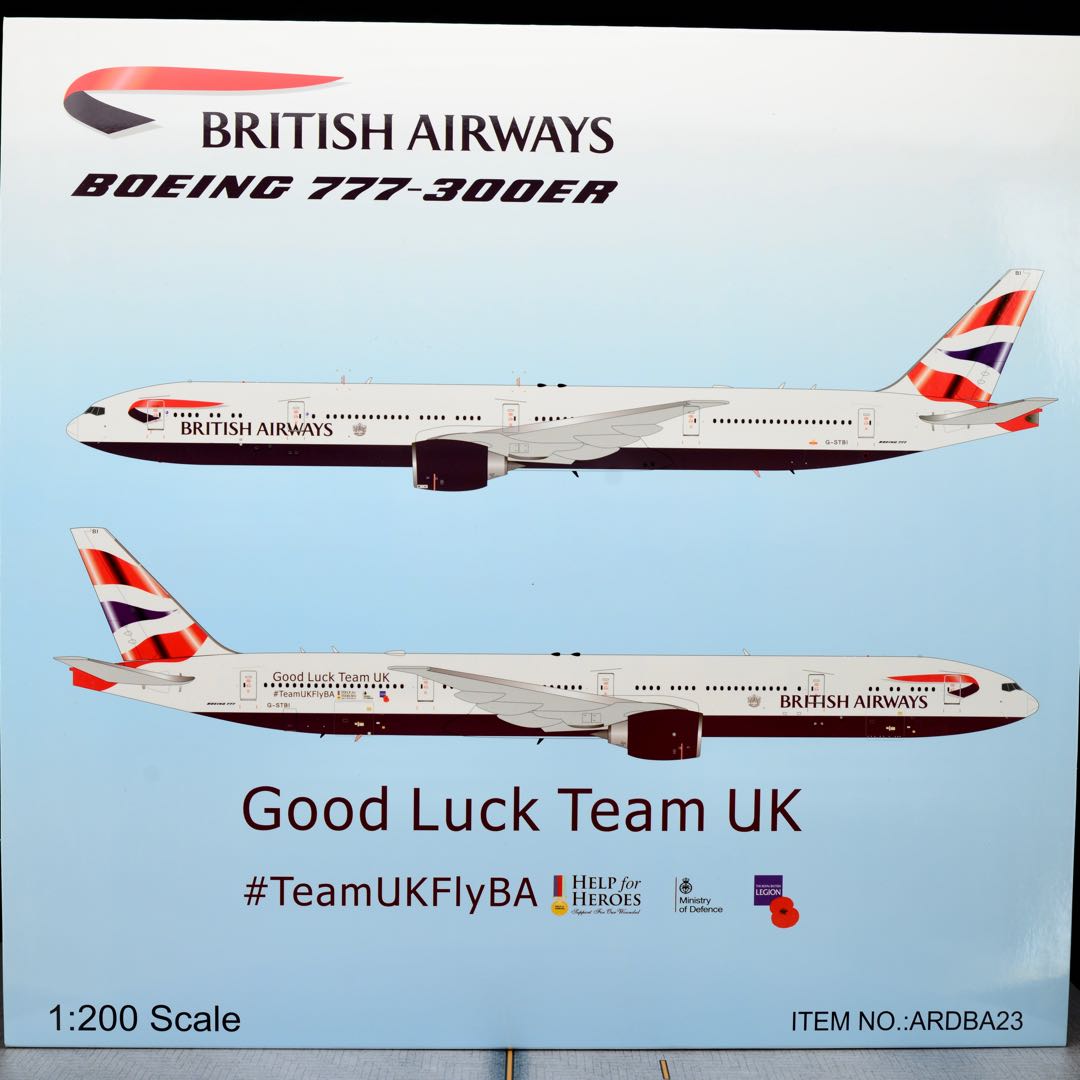 [飛機模型] ARD Models 1:200 (InFlight 代工) 英國航空 B777-300ER G-STBI (“Good ...