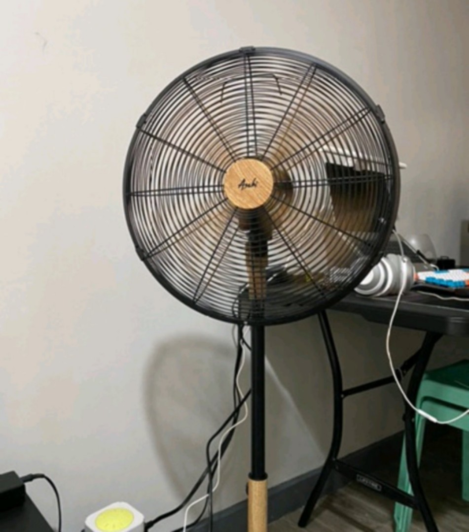 ASAHI WOODEN FAN XF-6077, Furniture & Home Living, Lighting & Fans ...