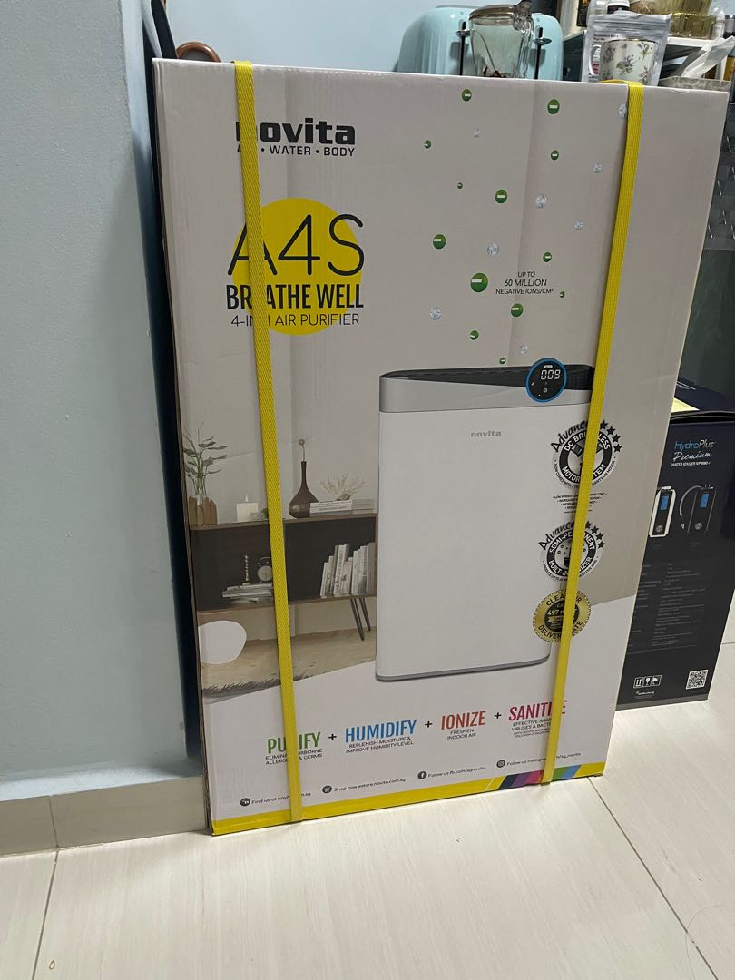 BNIB NOVITA AIR PURIFIER A4S-4-in-1, TV & Home Appliances, Air Purifiers & Dehumidifiers on ...