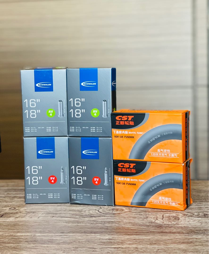 Brompton Inner tube 16” Av4 Sv4 Cst, Sports Equipment, Bicycles & Parts ...