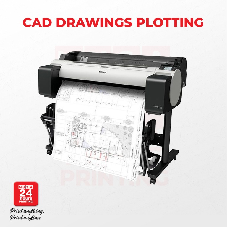 CAD Drawing Printing Services - From $0.5, Hobbies & Toys, Stationery ...