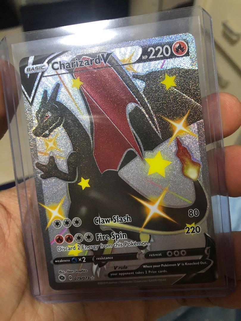 Charizard V shiny pokemon cards champion path, Hobbies & Toys, Toys ...