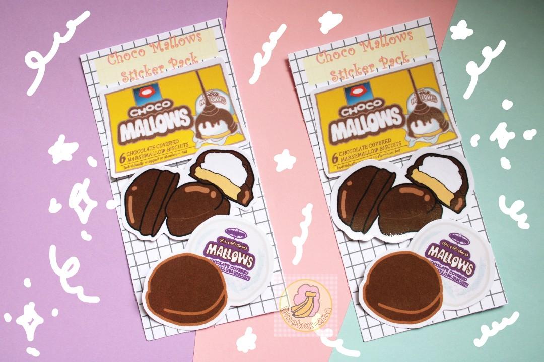 Choco mallows sticker pack, Hobbies & Toys, Stationary & Craft ...