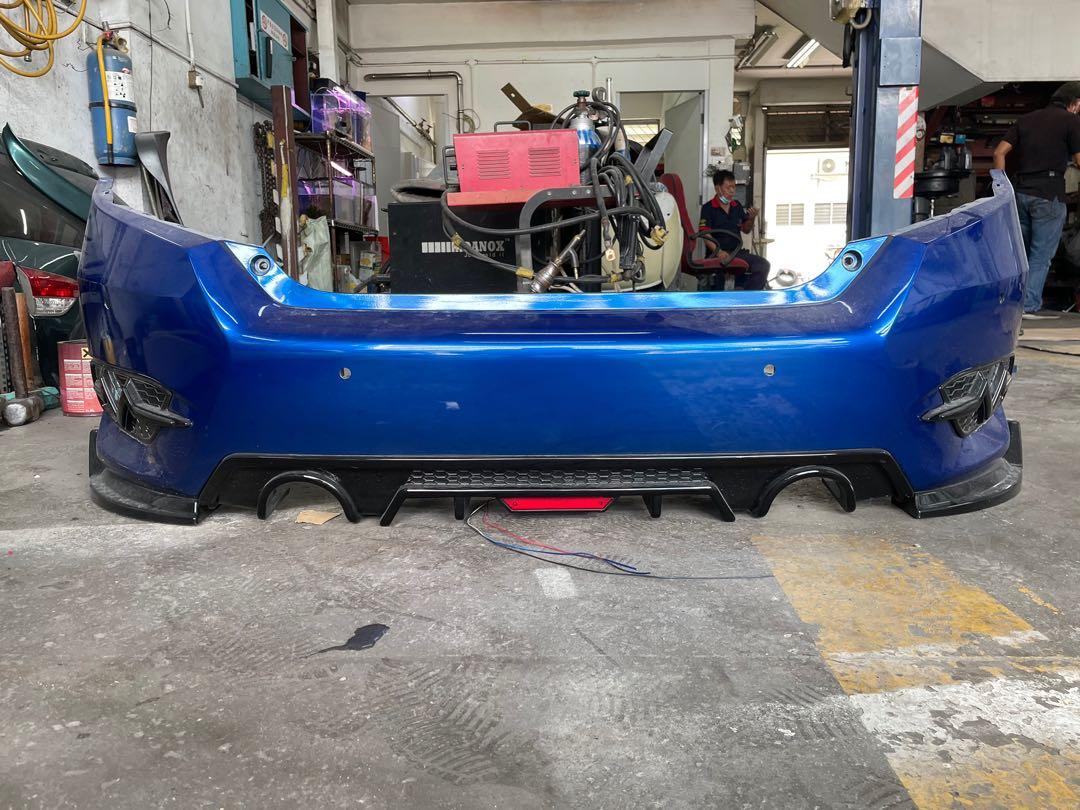 Civic FC5 FC1 FC Dekit (Rear Diffuser, Front and Rear Fog Light Cover ...