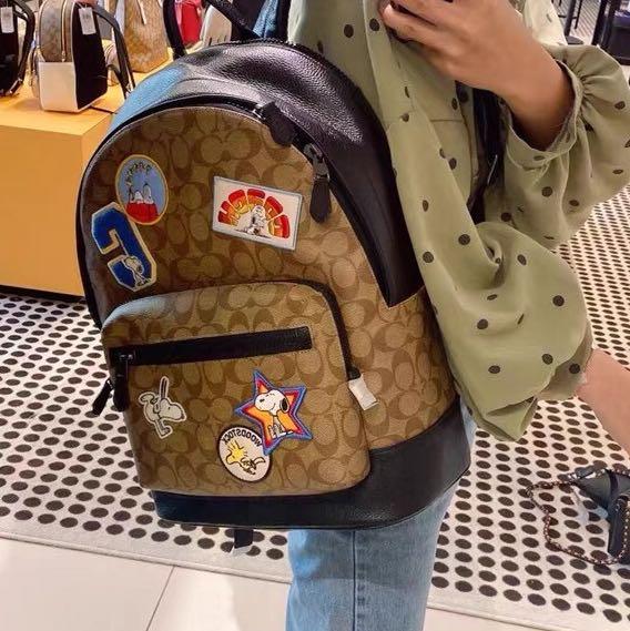 Coach X Snoopy Backpack, Women's Fashion, Bags & Wallets, Backpacks on ...
