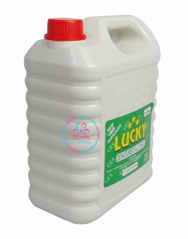 Denatured Alcohol 4 Liters - Gallon Lucky, Health & Nutrition, Medical ...