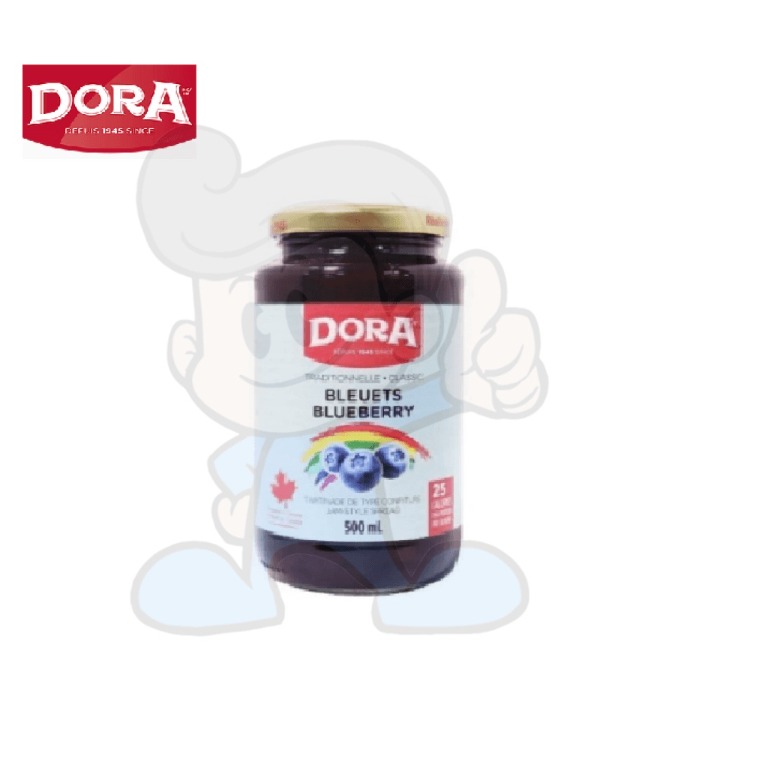 Dora Traditional Classic Bleuets Blueberry Jam Style Spread 500mL, Food ...