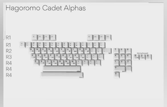 GMK Oblivion V2 Hagoromo Cadet Alphas, Computers & Tech, Parts ...