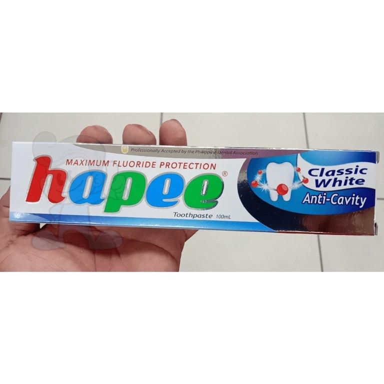 Hapee Toothpaste Classic White Anti Cavity (3 x 100 mL), Beauty ...