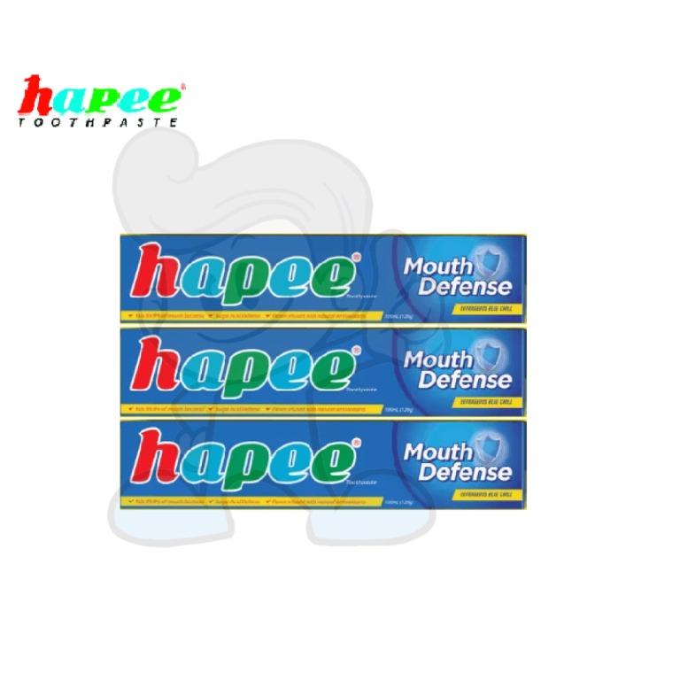 Hapee Toothpaste Mouth Defense Outrageous Blue Chill (3 x 100 mL ...