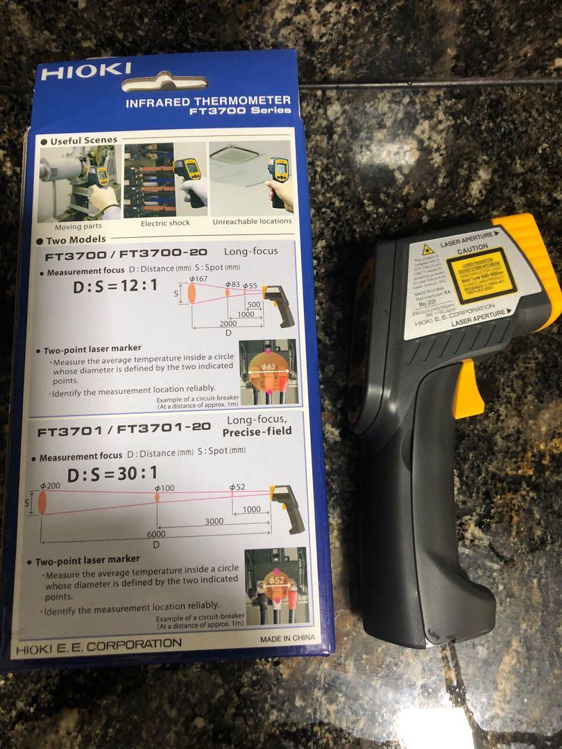 HIOKI FT3700 infra Red Thermometer, TV & Home Appliances, Kitchen ...