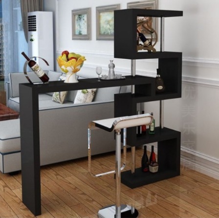 Home Living Room Wall Bar Counter Rotating Table Computer Table ...