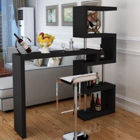 Home Living Room Wall Bar Counter Rotating Table Computer Table ...
