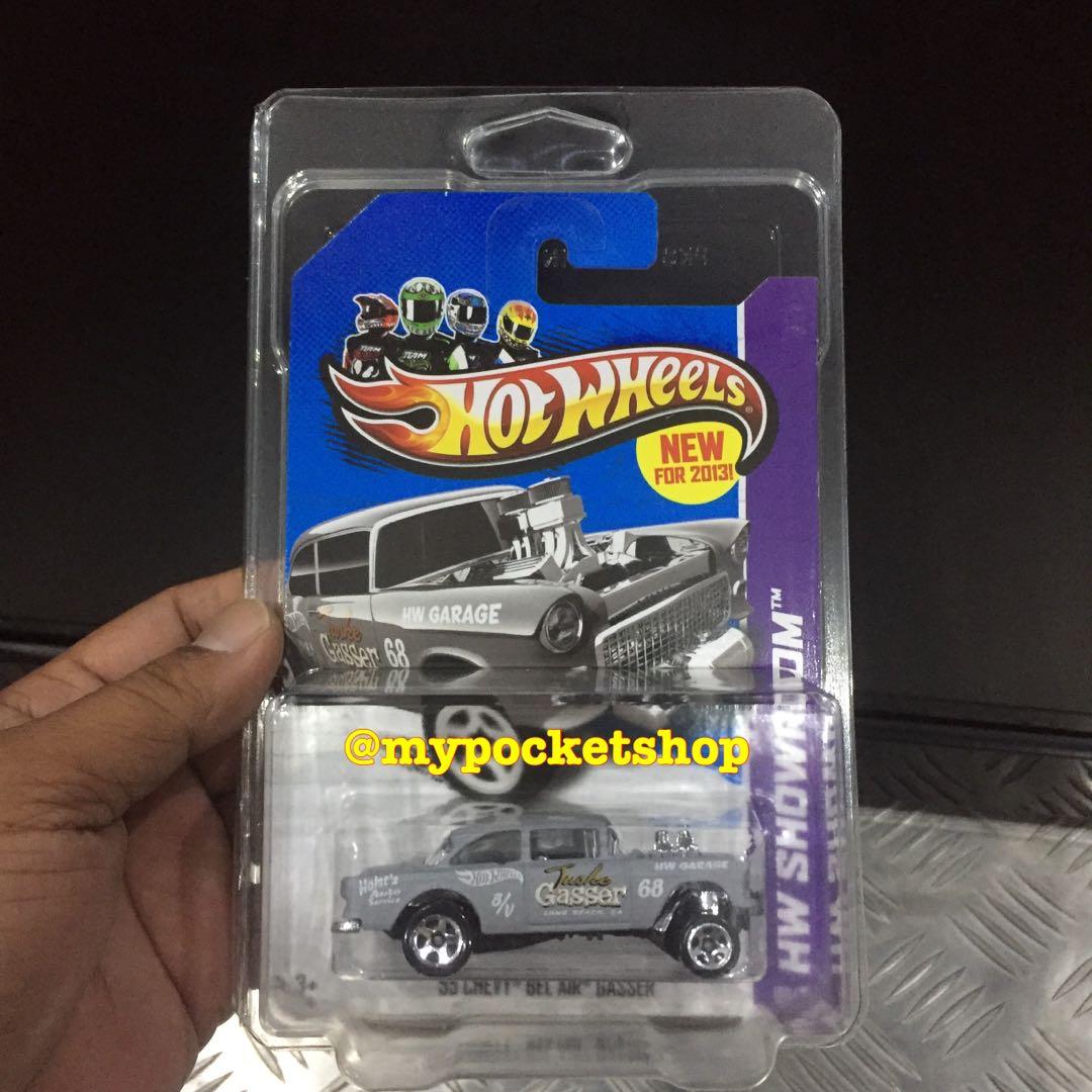 Hot Wheels ‘55 CHEVY BEL AIR GASSER - Primer Grey w/ Sterling Protector ...