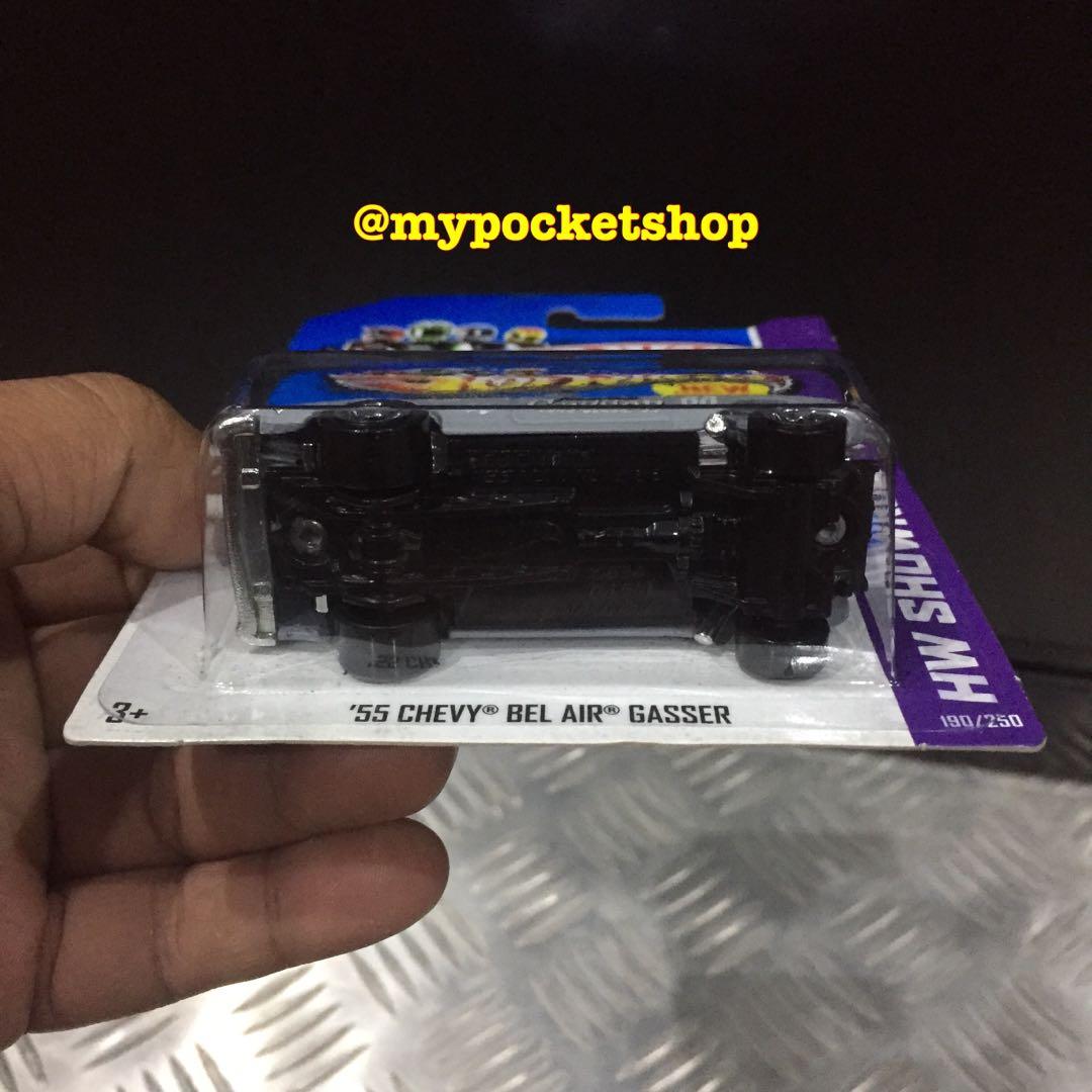Hot Wheels ‘55 CHEVY BEL AIR GASSER - Primer Grey w/ Sterling Protector ...